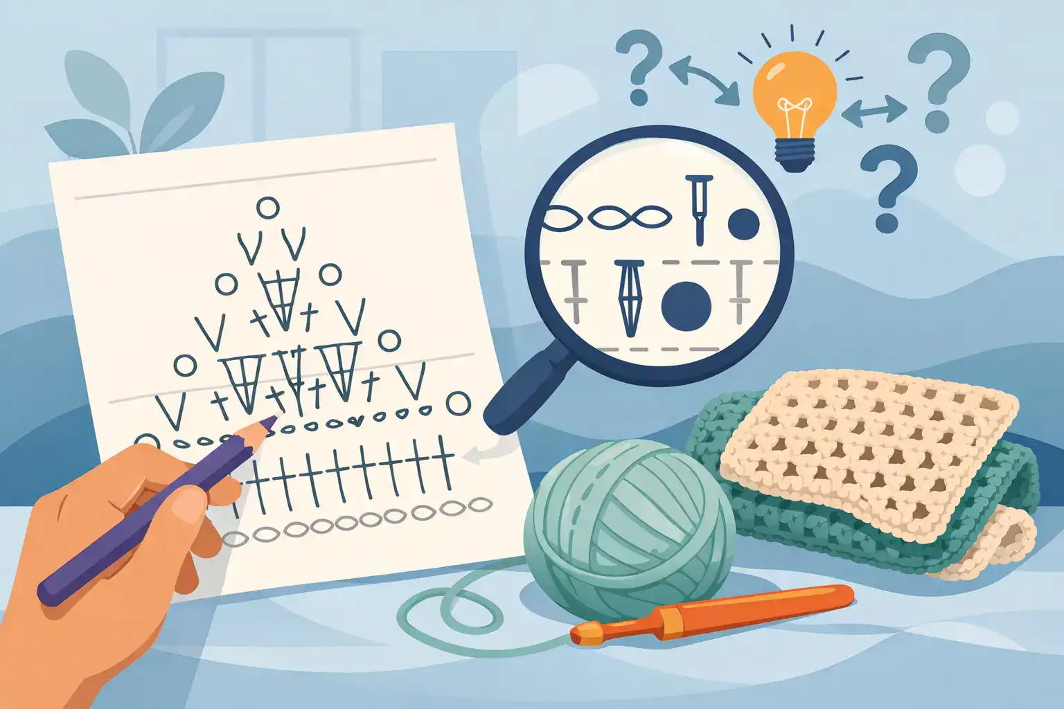 How to Read Crochet Charts Without Guessing - SWECRAFTCORNER